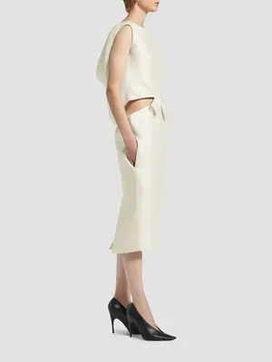 Balenciaga Draped Back Bow Dress
