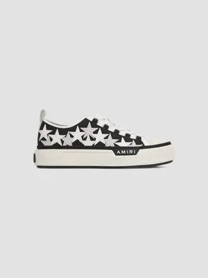 Amiri Stars Court Low Platform Sneakers - Black