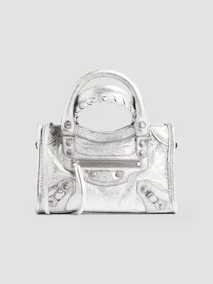 Balenciaga Le City Nano Top Handle Bag - Silver