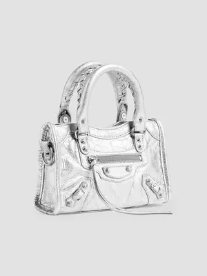 Balenciaga Le City Nano Top Handle Bag - Silver