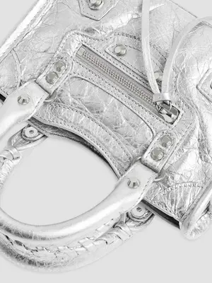 Balenciaga Le City Nano Top Handle Bag - Silver