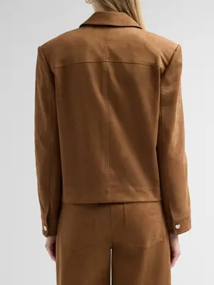 TOCCIN Isalya Faux Suede Jacket