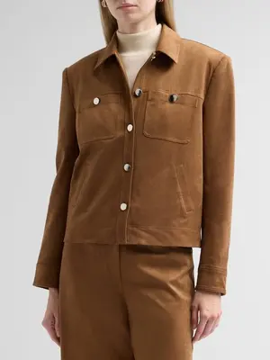 TOCCIN Isalya Faux Suede Jacket