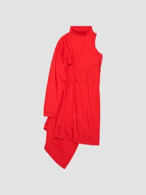 Balenciaga Draped Midi Dress