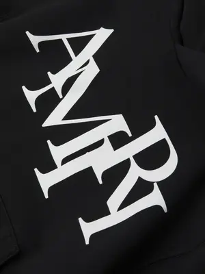 Amiri Logo Staggered Hoodie
