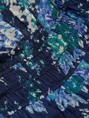 Derek Lam 10 Crosby Junia Floral Chiffon Midi-dress