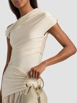 Chiara Boni La Petite Robe Becia Jj Satin Asymmetric Gown - Macadamia