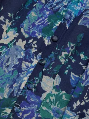 Derek Lam 10 Crosby Aderyn Floral Tieneck Blouse