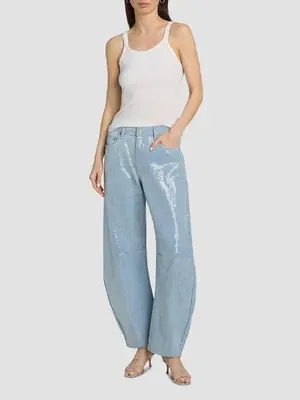 Ksubi Future Memory Sequin Spirit Barrel Jeans