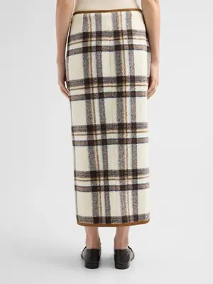 TOCCIN Leia Plaid Wrap Maxi Skirt