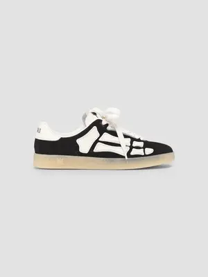 Amiri Pacific Bones Leather Sneakers - Black