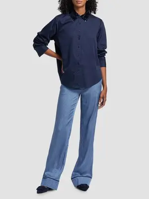 Derek Lam 10 Crosby Alina Sequined Cotton Shirt