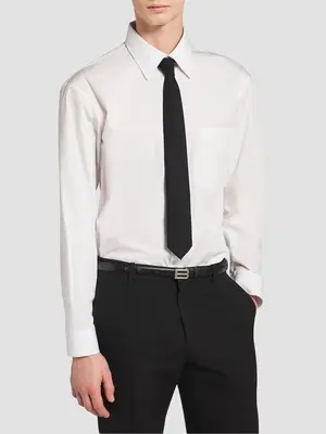 Balenciaga Wool Solid Tie
