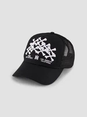 Amiri Bones Stacked Trucker Hat