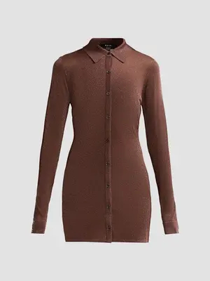 Ksubi Devin Long-sleeve Shirtdress - Stone