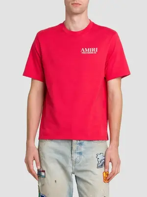 Amiri Bones Stacked Cotton Crewneck T-shirt