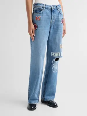 Ksubi Garage Patches High-rise Jeans