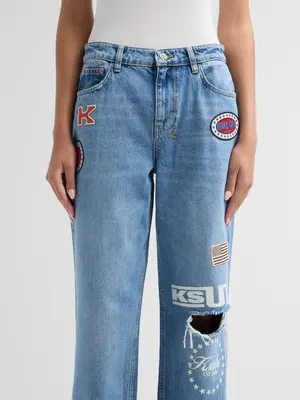 Ksubi Garage Patches High-rise Jeans