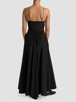 Derek Lam 10 Crosby Unity Poplin Double Tie-front Maxi Dress