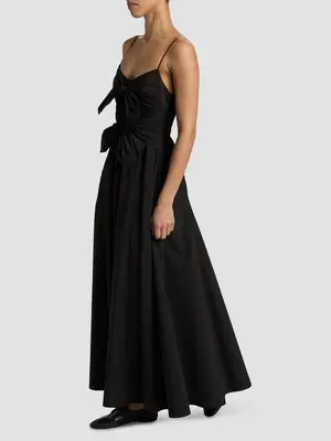 Derek Lam 10 Crosby Unity Poplin Double Tie-front Maxi Dress