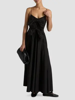 Derek Lam 10 Crosby Unity Poplin Double Tie-front Maxi Dress