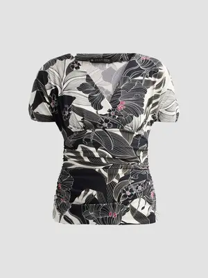 Chiara Boni La Petite Robe Aaral Floral V-neck Top - Zelda