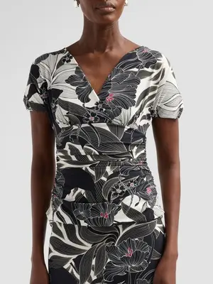 Chiara Boni La Petite Robe Aaral Floral V-neck Top