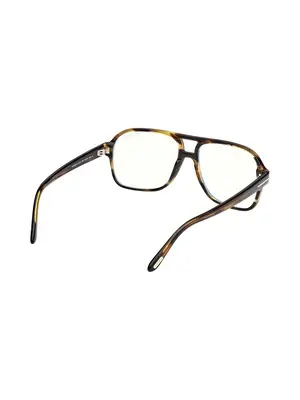 TOM FORD 58mm Blue Block Aviator Eyeglasses