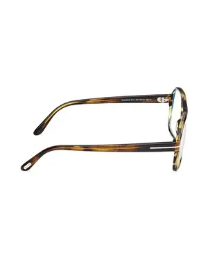 TOM FORD 58mm Blue Block Aviator Eyeglasses