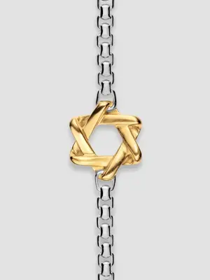 David Yurman Star Of David Station Bracelet In Sterling