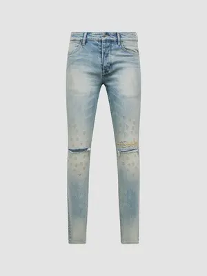 Ksubi Van Winkle Astral Grid Skinny Jeans - Denim