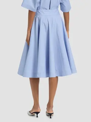Derek Lam 10 Crosby Sage Cotton-twill Wrap Skirt