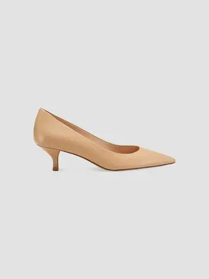 STUART WEITZMAN Power 50mm Leather Pumps - Adobe