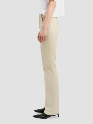 Derek Lam 10 Crosby Washed Cotton Twill Straight-leg Jeans