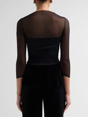 Chiara Boni La Petite Robe Mausi Velvet Illusion Top