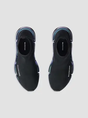 Balenciaga Speed 2.0 Iridescent Sneakers - Black