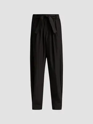 Derek Lam 10 Crosby Connor Cotton-poplin Tapered Self-belt Pants