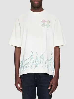 Amiri Ma Quad Flames Skate Crewneck T-shirt