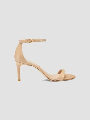STUART WEITZMAN Nudist Ii 75mm Leather Sandals - Adobe