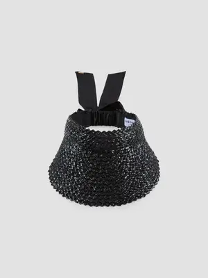 Eugenia Kim Ricky Bow Straw Visor