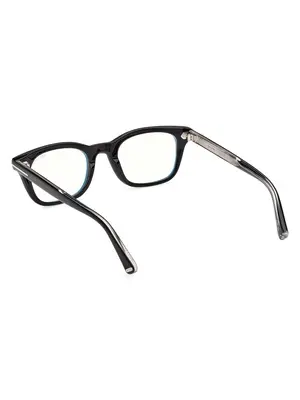 TOM FORD 50mm Blue Block Square Eyeglasses