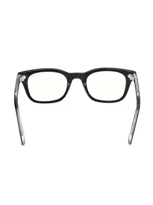 TOM FORD 50mm Blue Block Square Eyeglasses