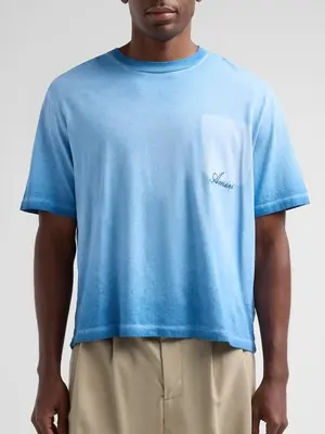 Amiri Faded Pocket Crop T-shirt