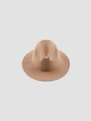 Eugenia Kim Sandy Felt Chain Fedora - Camel