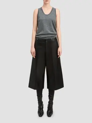 Derek Lam 10 Crosby Grayson Mercerized Wool-cashmere Knit Tank