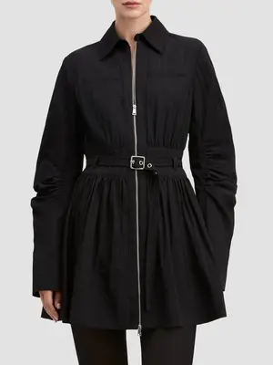 Derek Lam 10 Crosby Ethan Crinkle Cotton-nylon Mini Dress