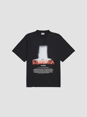 Balenciaga The Door Oversized T-shirt - Black