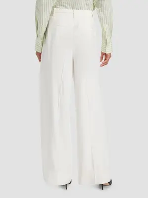 Derek Lam 10 Crosby Archer Twill Wide-leg Self-belt Pants