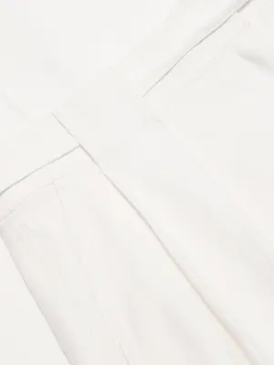 Derek Lam 10 Crosby Archer Twill Wide-leg Self-belt Pants
