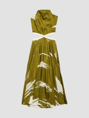 Balenciaga Brush Scratch Cut-out Dress